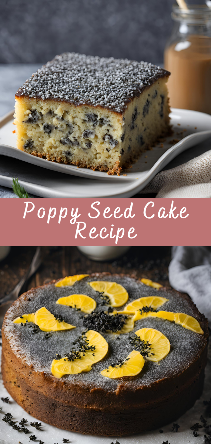 Poppy Seed Cake Recipe | Cheff Recipes