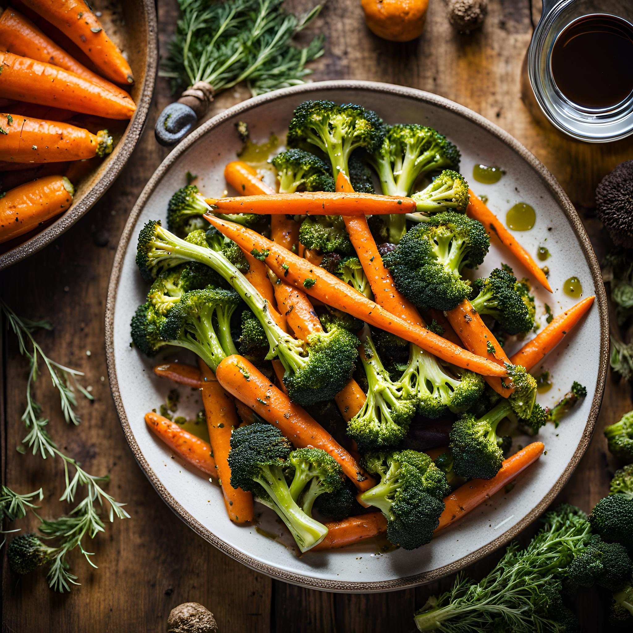 Roasted Broccoli and Carrots Recipe | Cheff Recipes