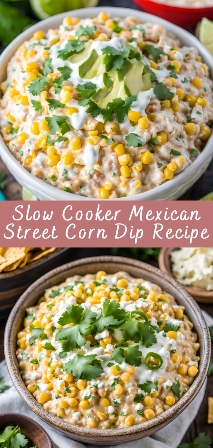 Slow Cooker Mexican Street Corn Dip Recipe | Cheff Recipes