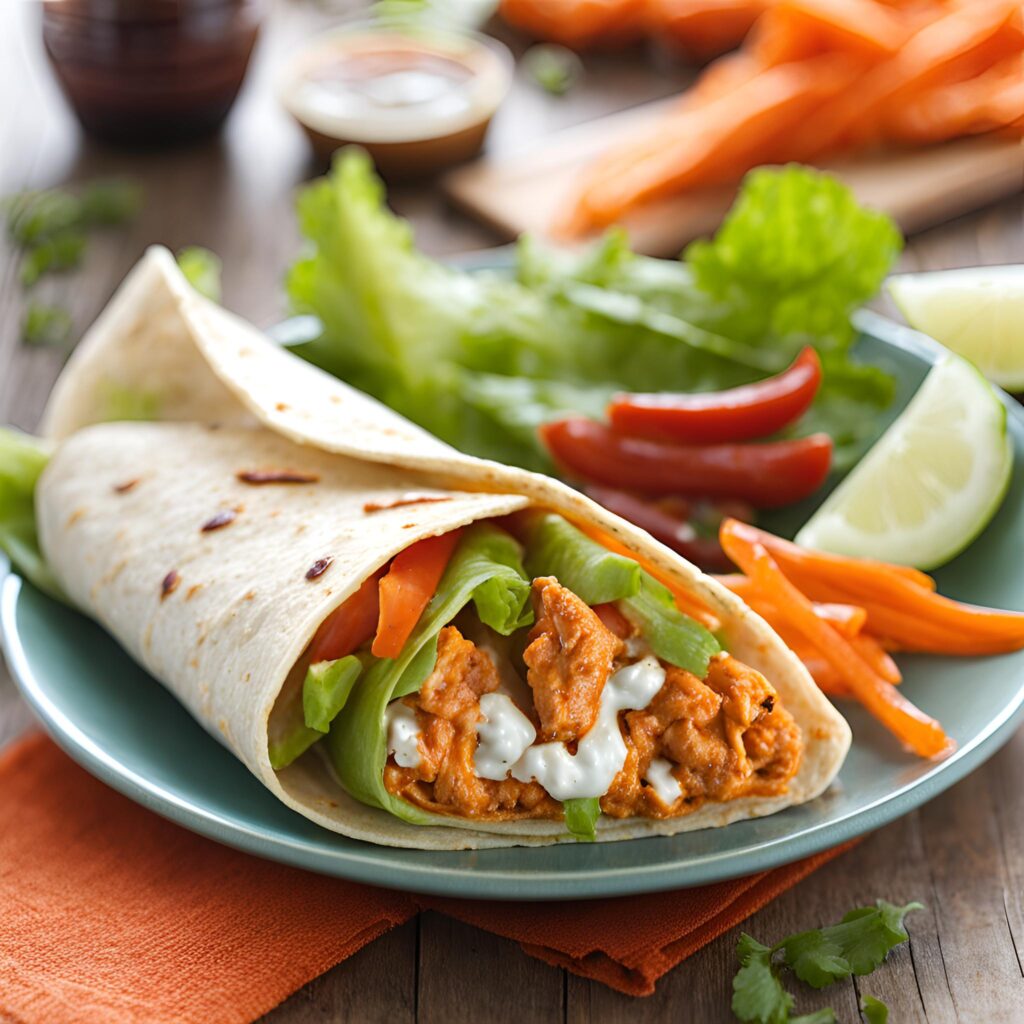 Spicy Buffalo Chicken Wraps Recipe | Cheff Recipes