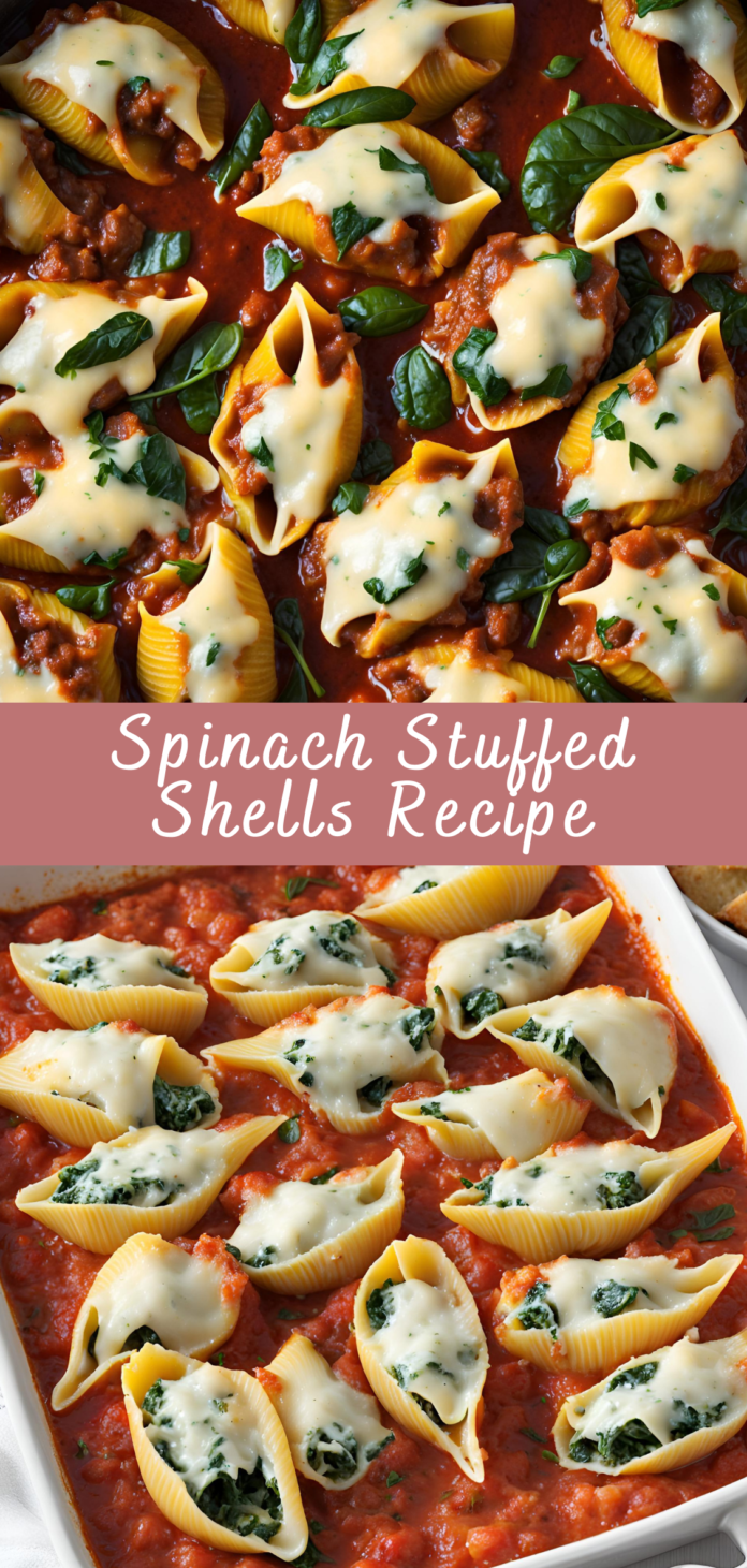 Spinach Stuffed Shells Recipe | Cheff Recipes