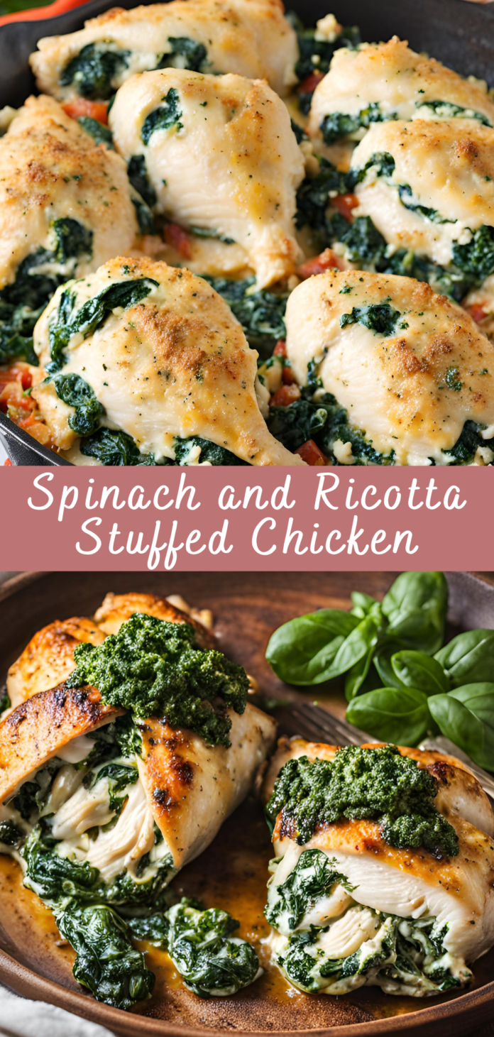 Spinach and Ricotta Stuffed Chicken Recipe | Cheff Recipes