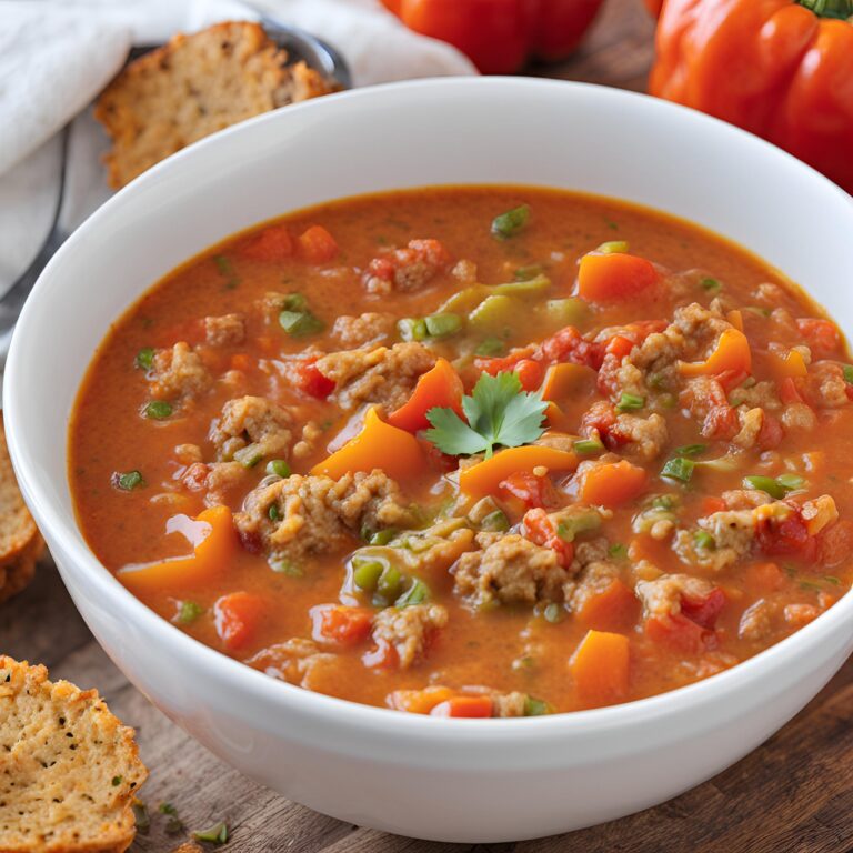 Stuffed Bell Pepper Soup Recipe | Cheff Recipes