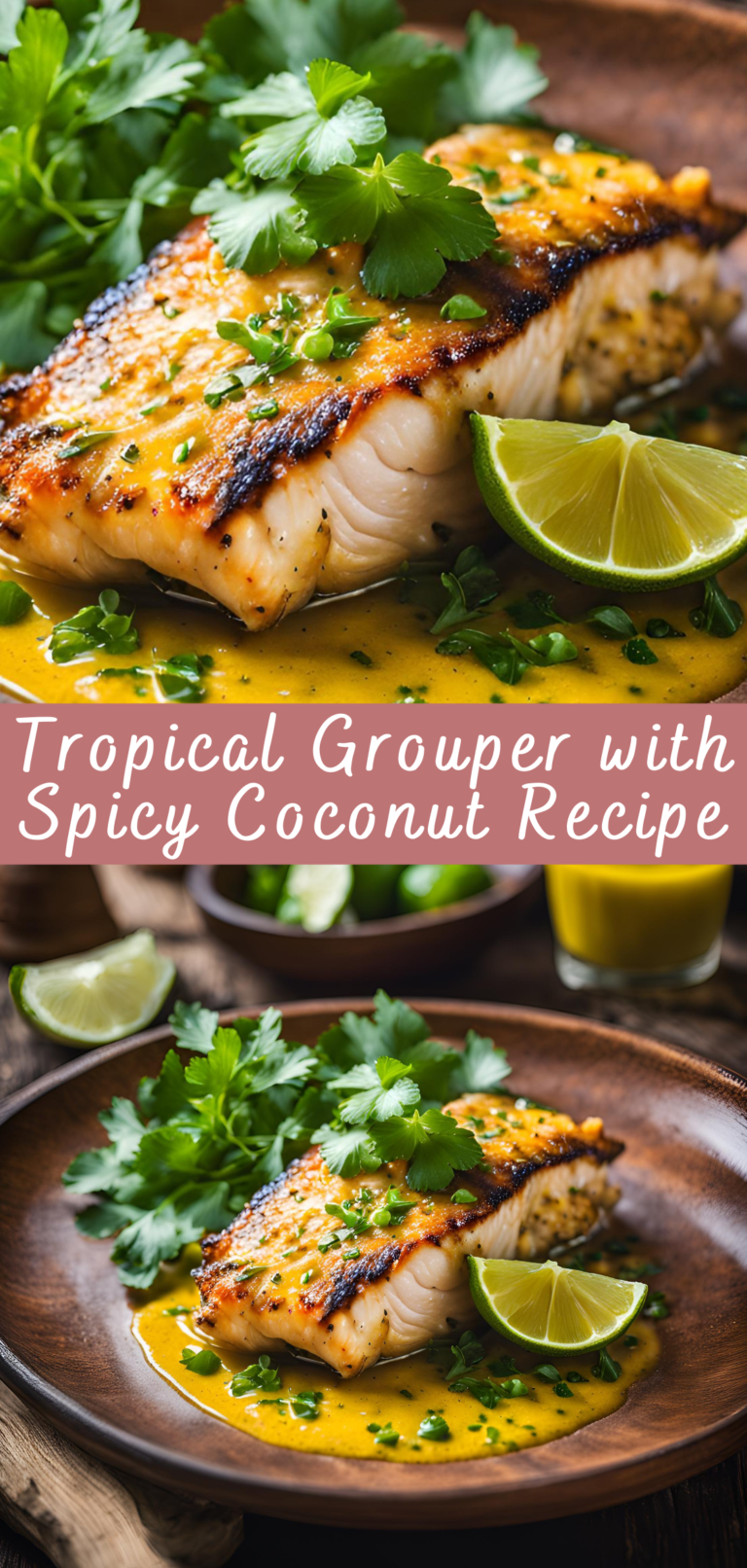 Tropical Grouper with Spicy Coconut Recipe | Cheff Recipes