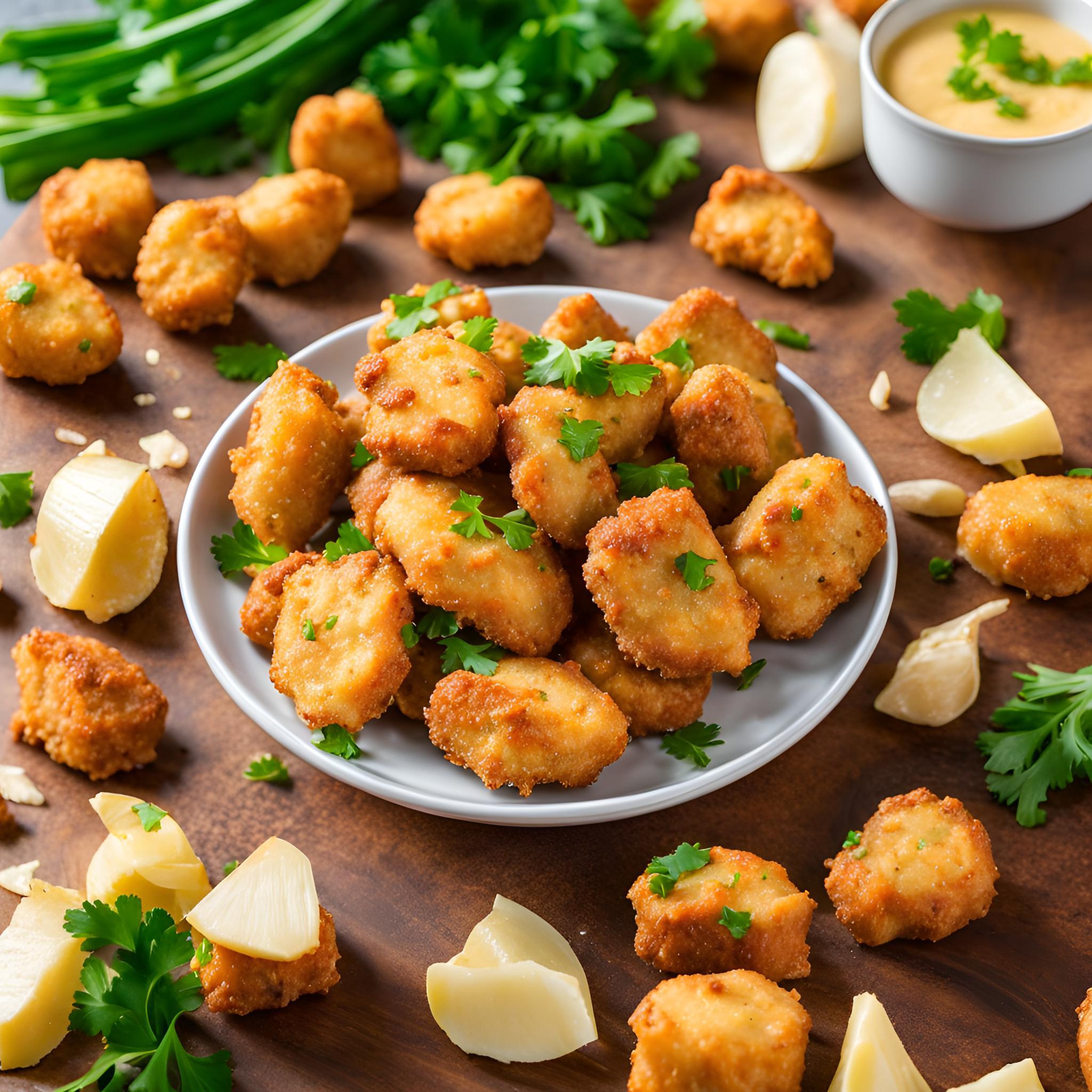 Air Fryer Garlic Parmesan Chicken Nuggets Recipe | Cheff Recipes