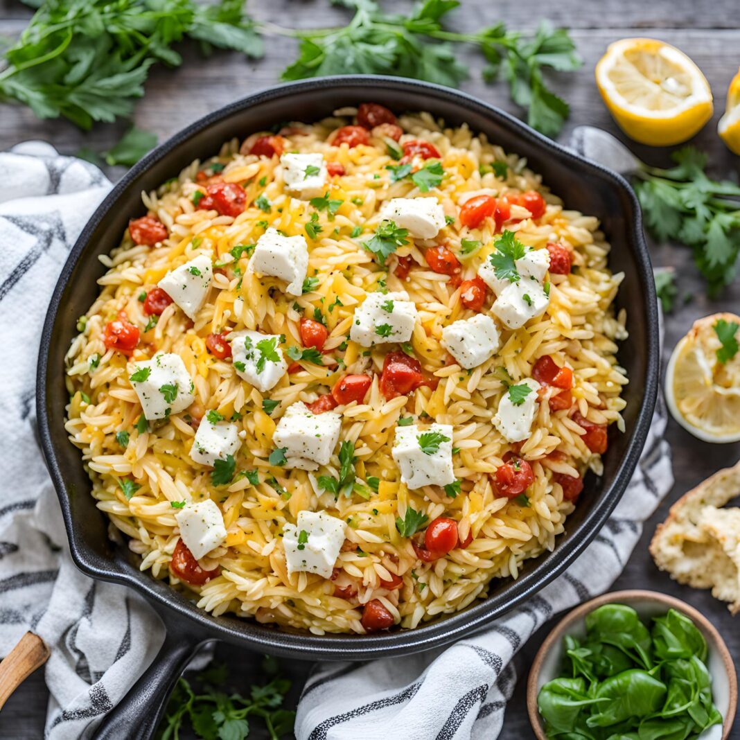 Best Baked Feta Orzo Recipe | Cheff Recipes