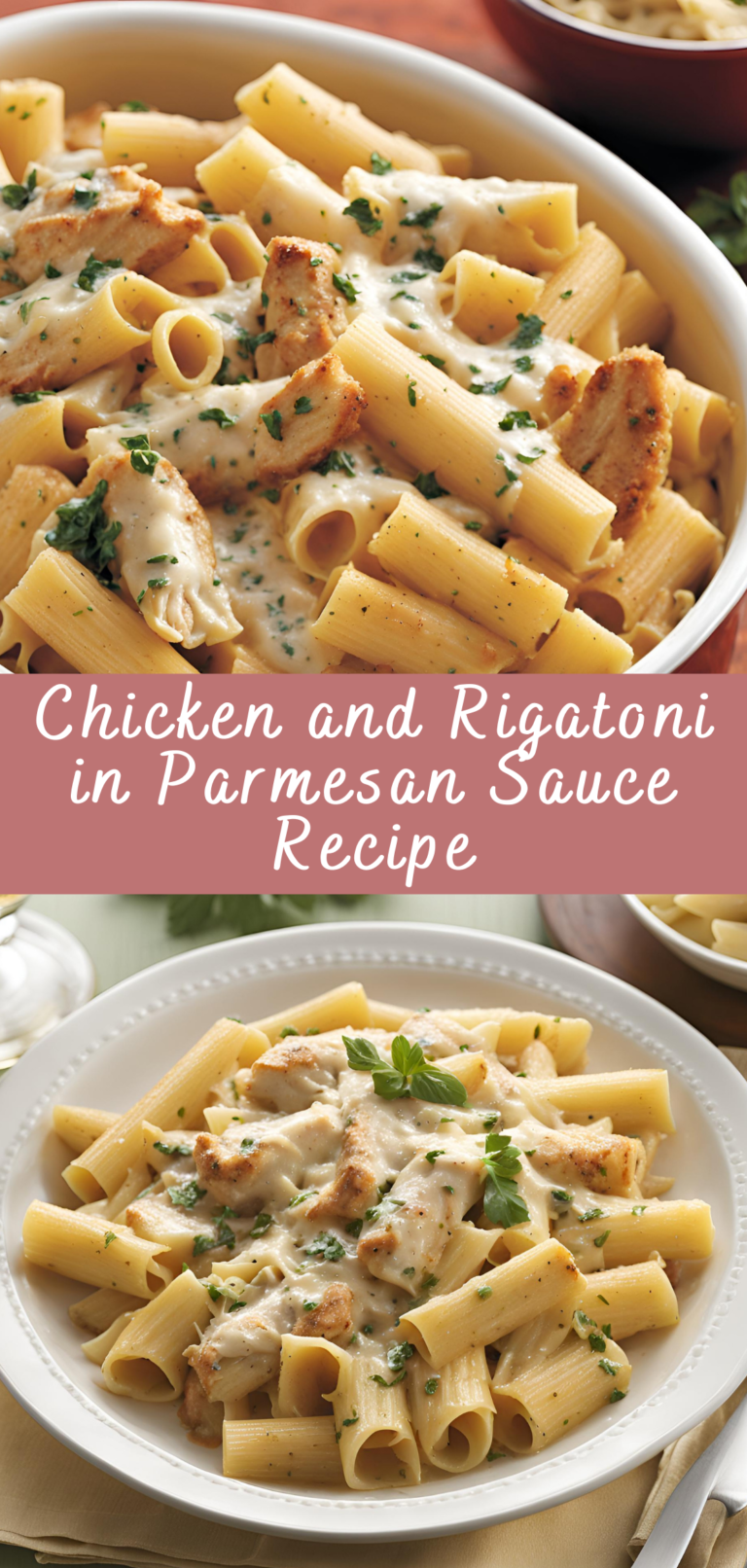 Chicken and Rigatoni in Parmesan Sauce Recipe | Cheff Recipes