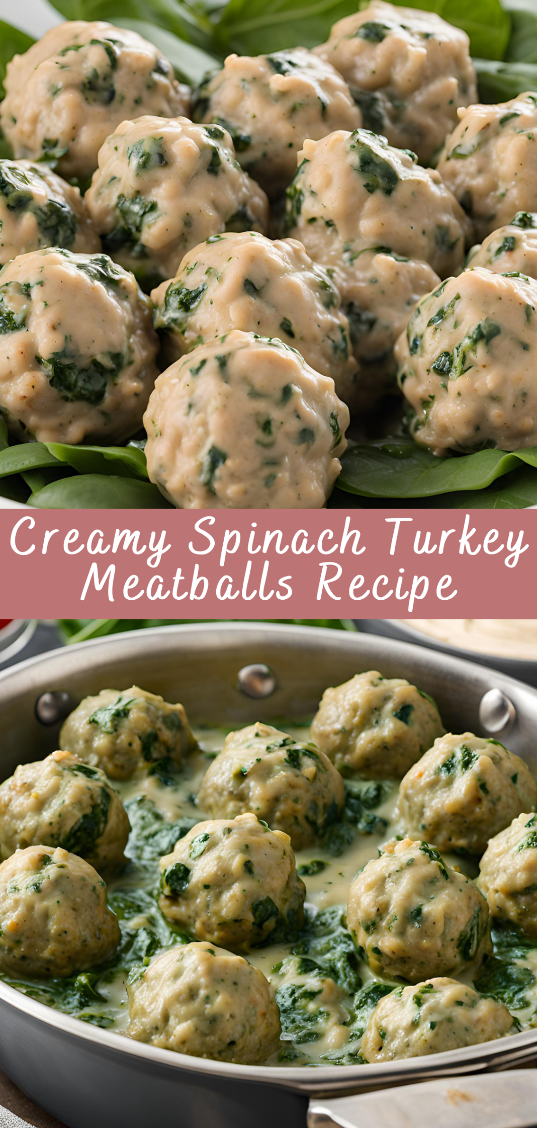 Creamy Spinach Turkey Meatballs Recipe | Cheff Recipes