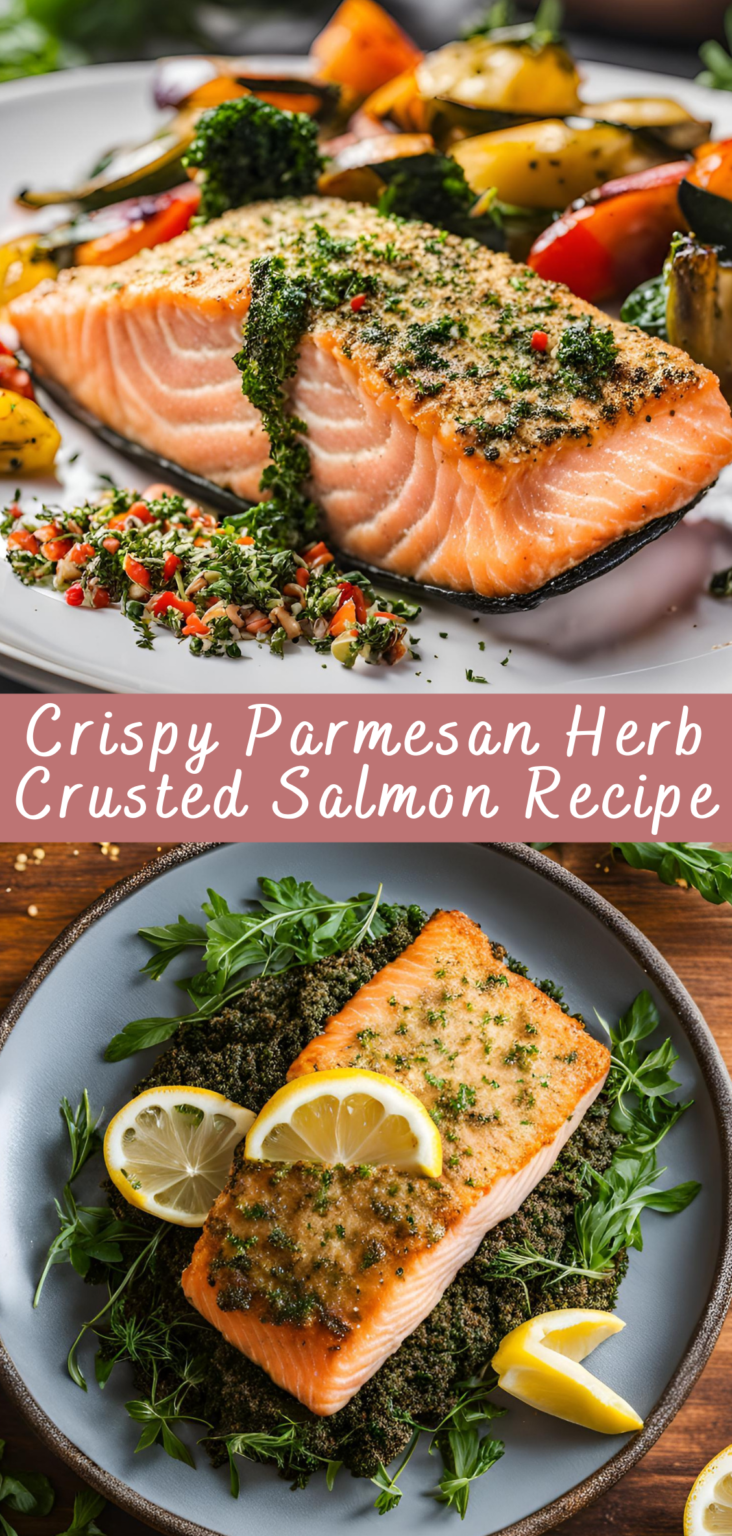 Crispy Parmesan Herb Crusted Salmon Recipe | Cheff Recipes