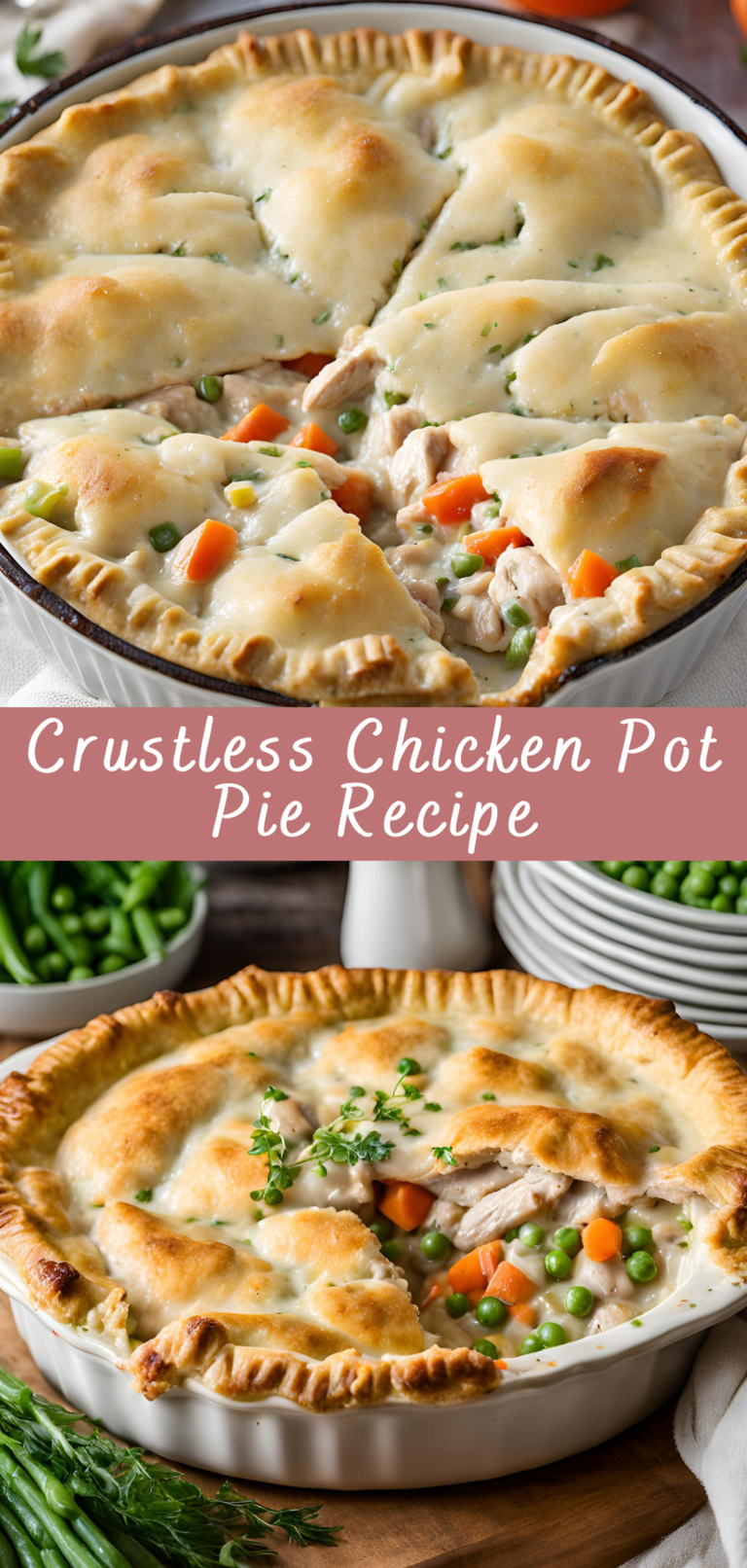 Crustless Chicken Pot Pie Recipe | Cheff Recipes