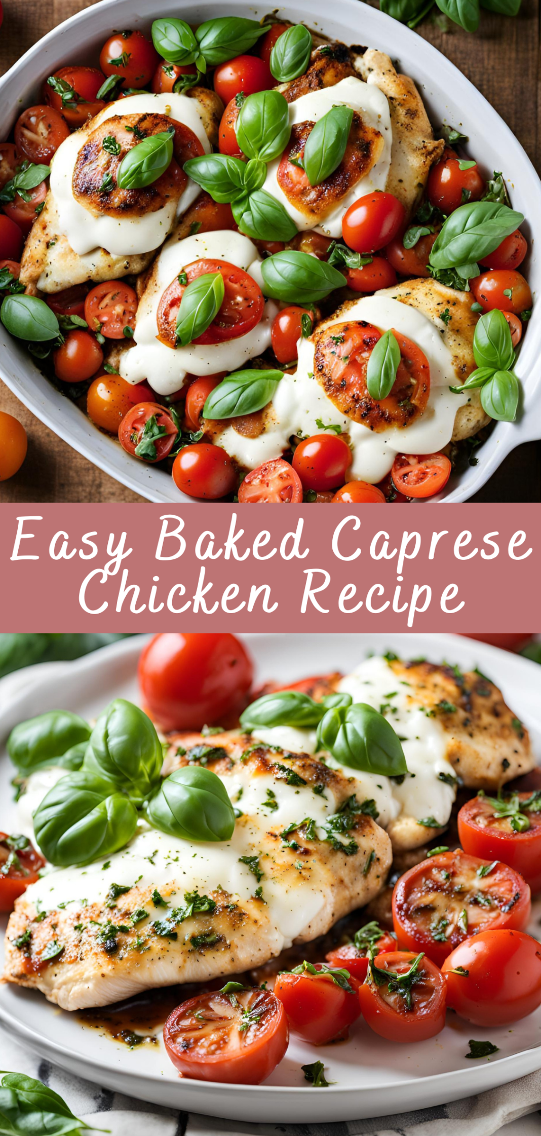 Easy Baked Caprese Chicken Recipe | Cheff Recipes