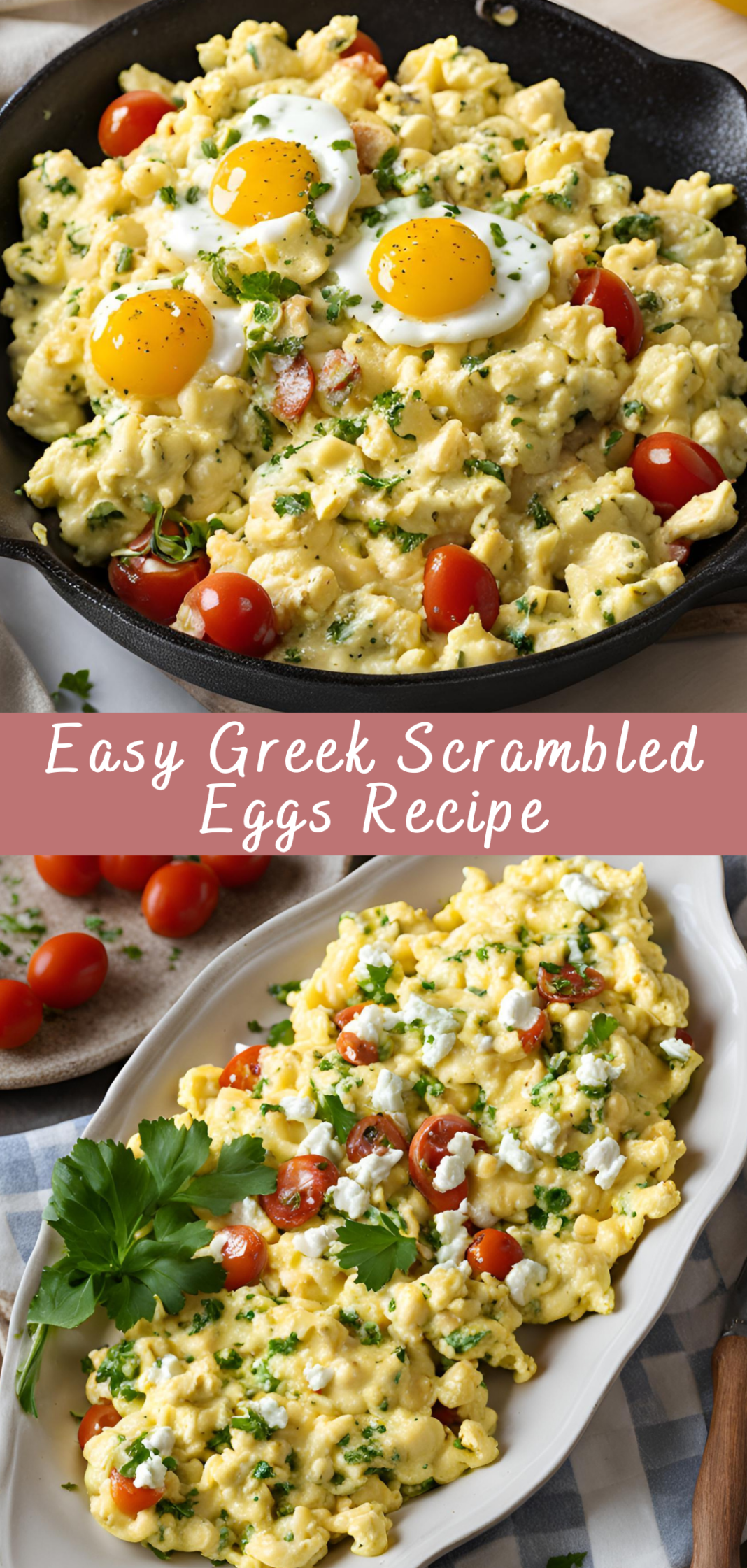 Easy Greek Scrambled Eggs Recipe | Cheff Recipes