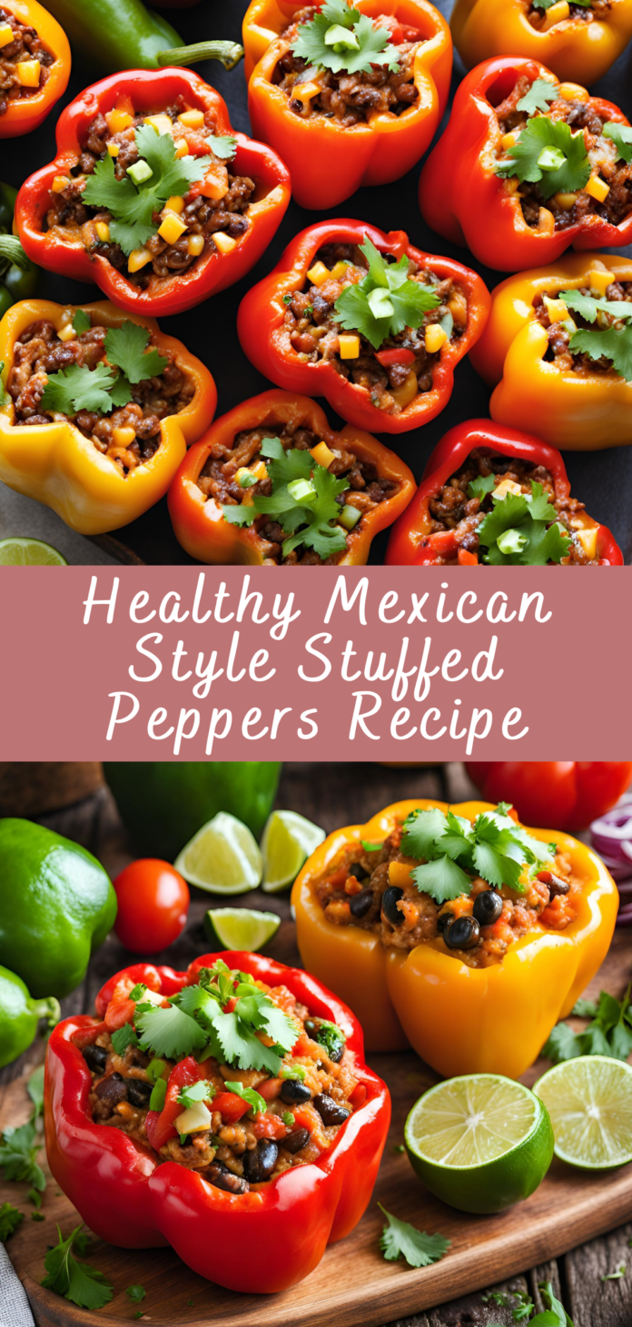 Healthy Mexican Style Stuffed Peppers Recipe | Cheff Recipes