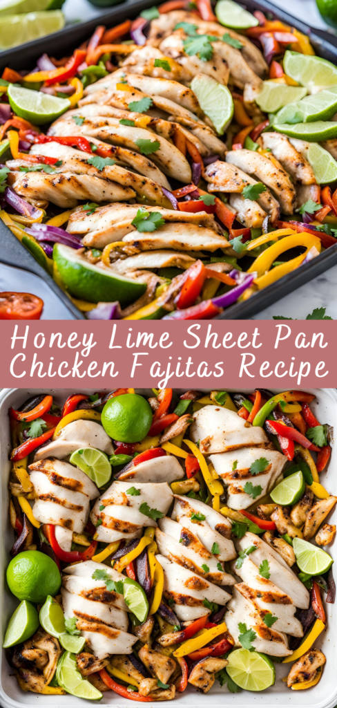 Honey Lime Sheet Pan Chicken Fajitas Recipe | Cheff Recipes
