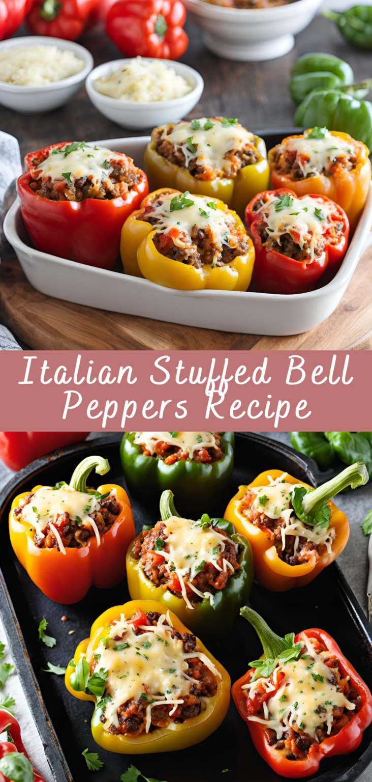 Italian Stuffed Bell Peppers Recipe | Cheff Recipes