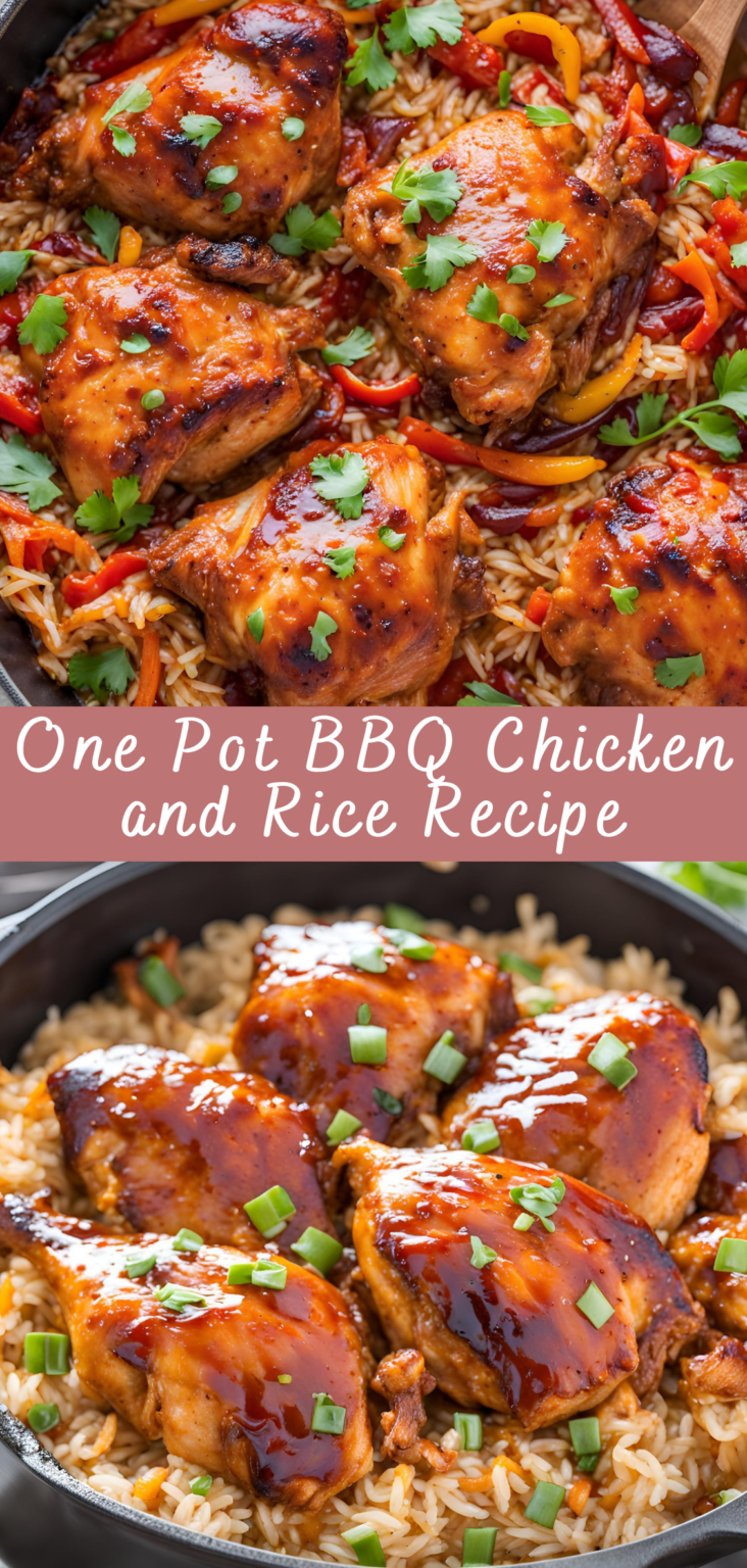 One Pot BBQ Chicken and Rice Recipe | Cheff Recipes