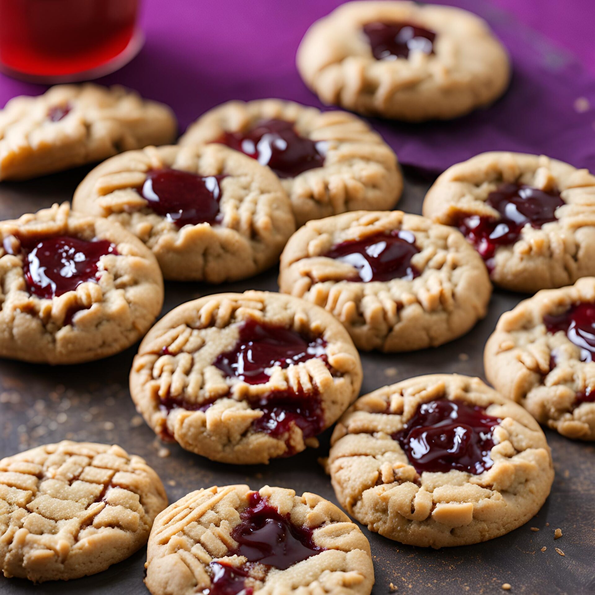 Peanut Butter and Jelly Cookies Recipe | Cheff Recipes
