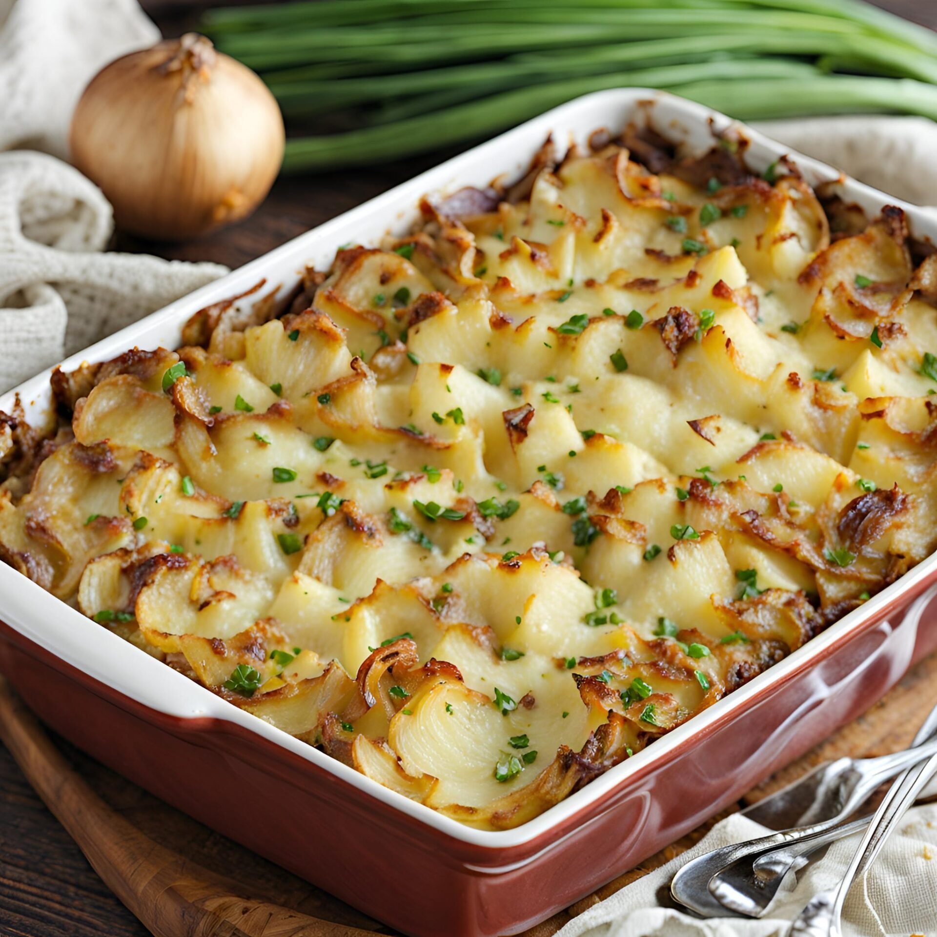 Savory French Onion Potato Bake Recipe | Cheff Recipes