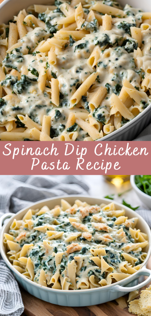 Spinach Dip Chicken Pasta Recipe | Cheff Recipes