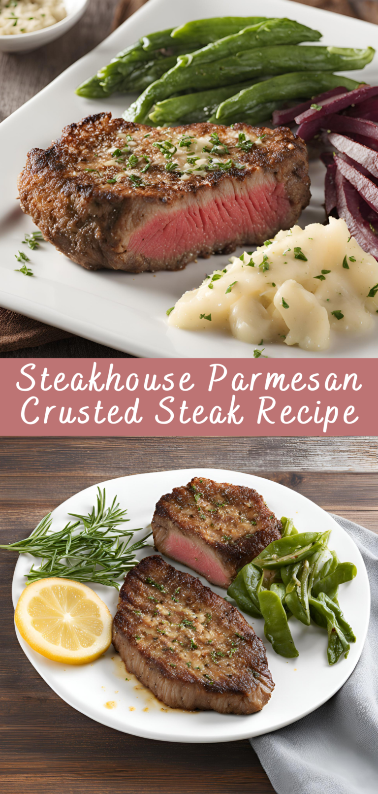 Steakhouse Parmesan Crusted Steak Recipe | Cheff Recipes
