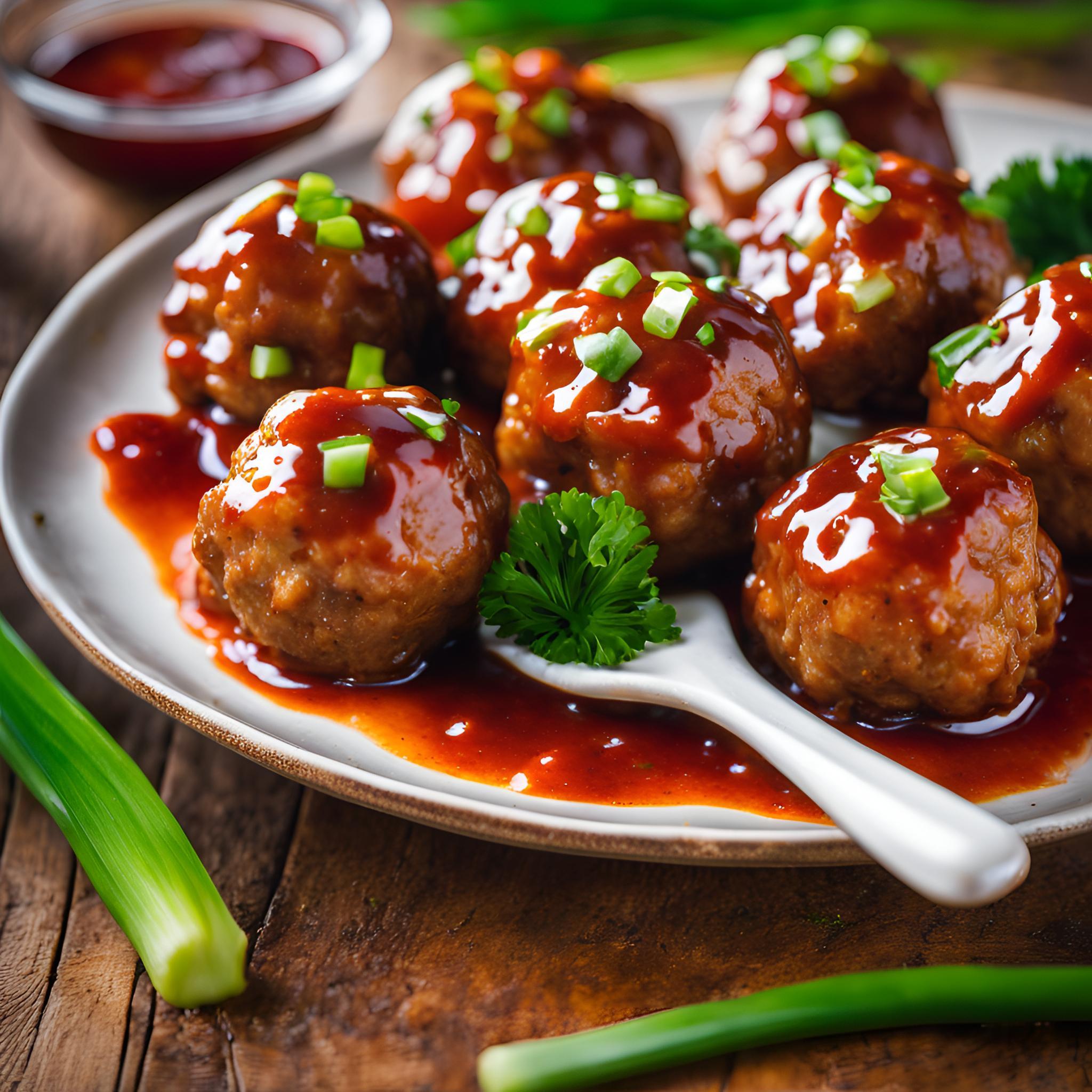 Sweet Chili Sauce Turkey Meatballs Recipe | Cheff Recipes