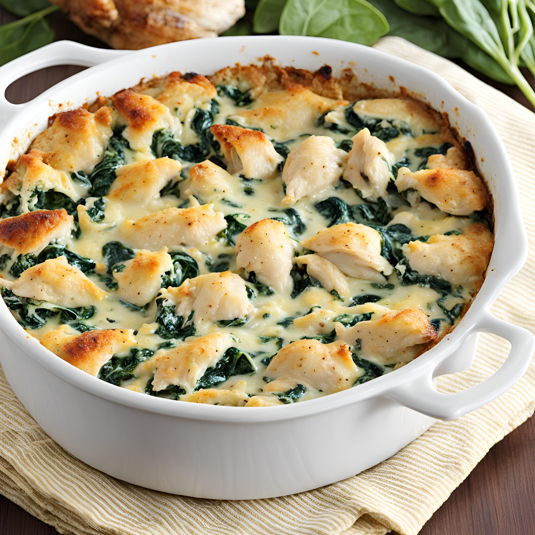 Best Chicken and Spinach Casserole Recipe | Cheff Recipes