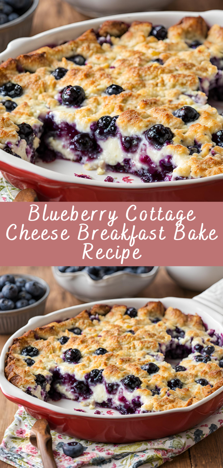 Blueberry Cottage Cheese Breakfast Bake Recipe | Cheff Recipes