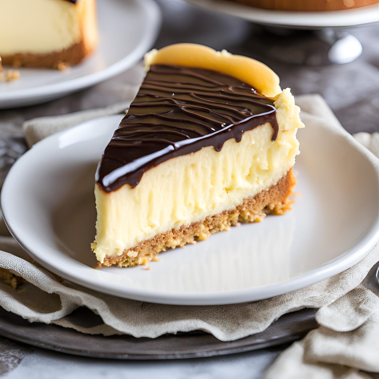 Boston Cream Pie Cheesecake Recipe | Cheff Recipes