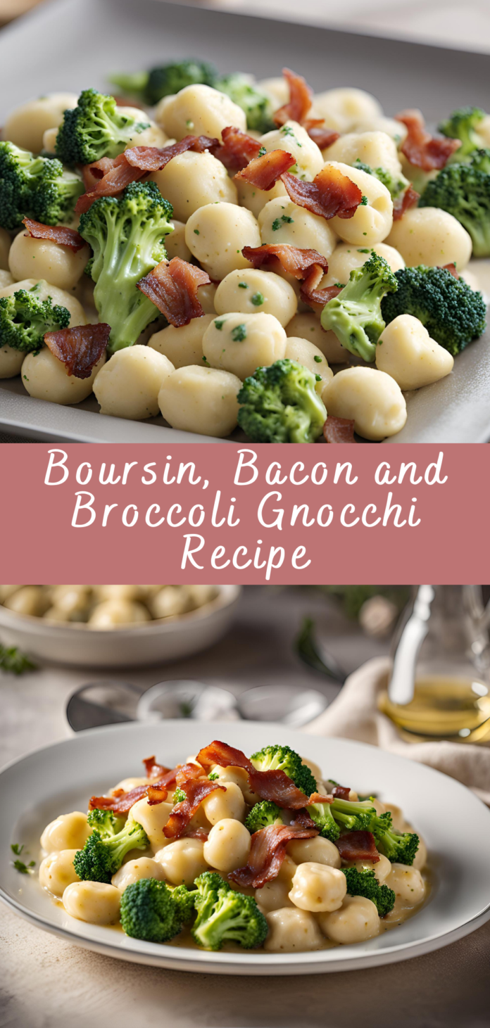 Boursin, Bacon and Broccoli Gnocchi Recipe | Cheff Recipes