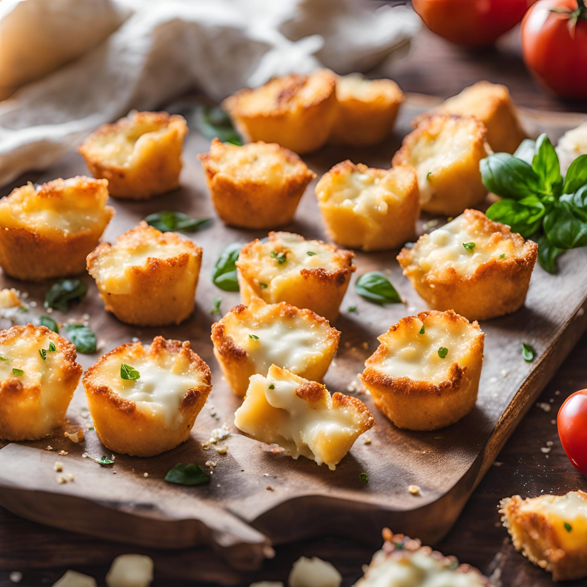 Cheesy Parmesan Mozzarella Bites Recipe | Cheff Recipes