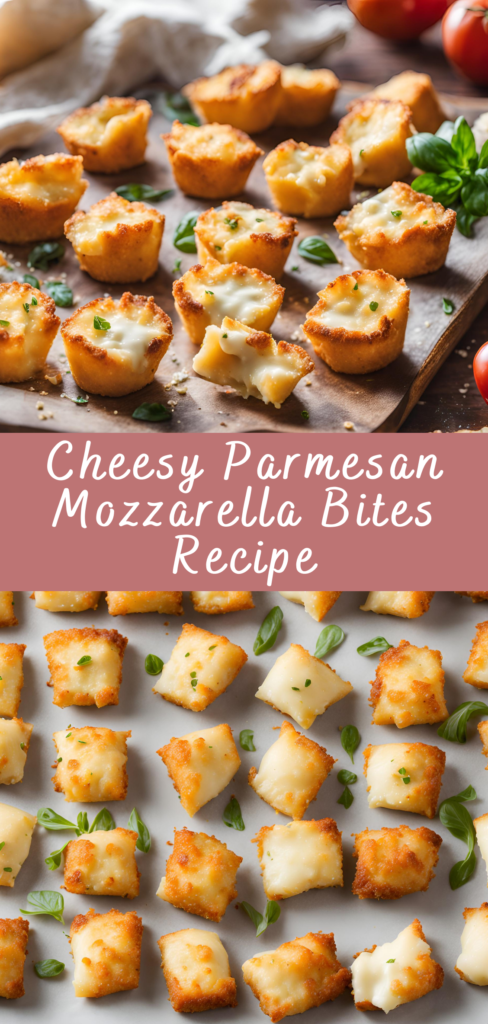 Cheesy Parmesan Mozzarella Bites Recipe | Cheff Recipes