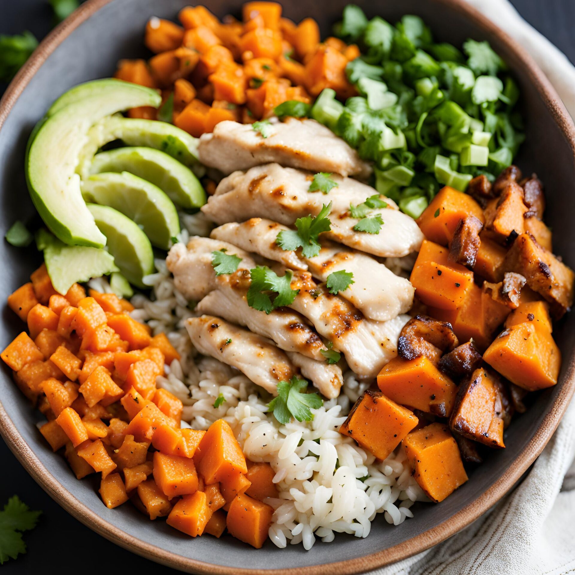 Chicken and Sweet Potato Rice Bowl Recipe | Cheff Recipes