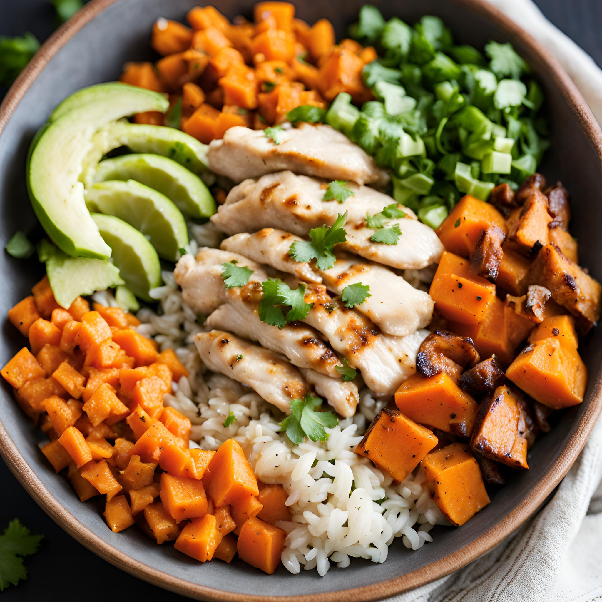 Chicken and Sweet Potato Rice Bowl Recipe | Cheff Recipes