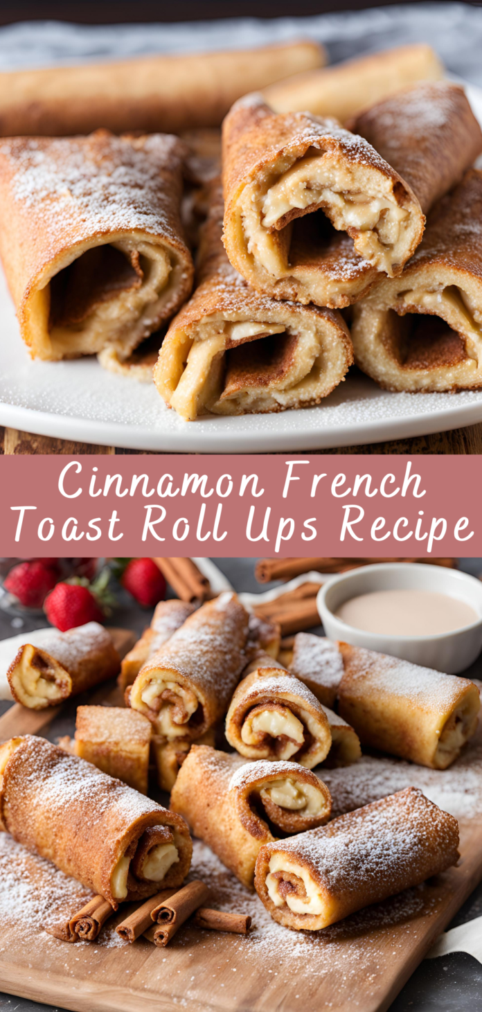 Cinnamon French Toast Roll Ups Recipe | Cheff Recipes