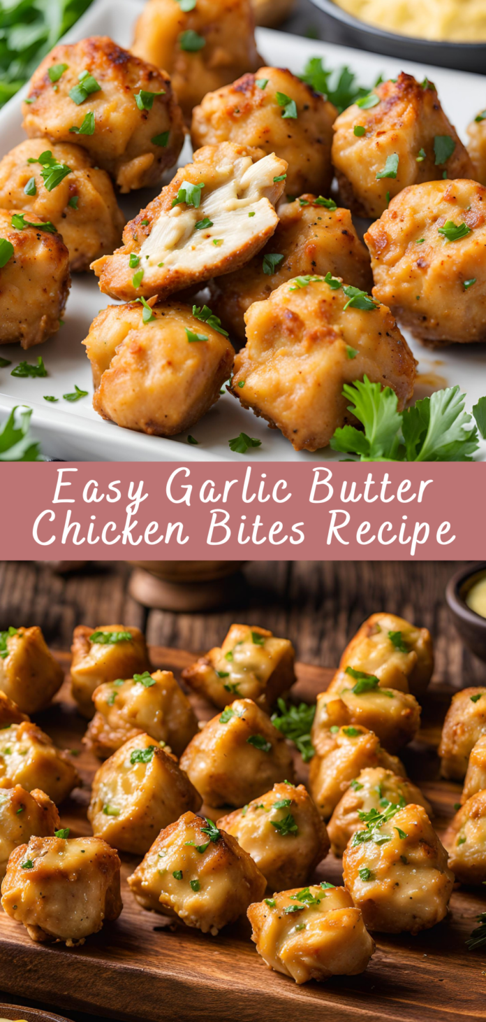 Easy Garlic Butter Chicken Bites Recipe | Cheff Recipes