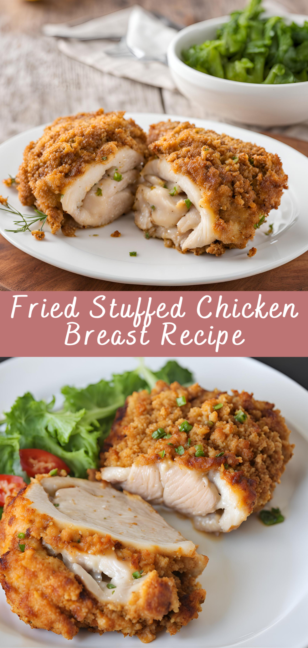 Fried Stuffed Chicken Breast Recipe | Cheff Recipes