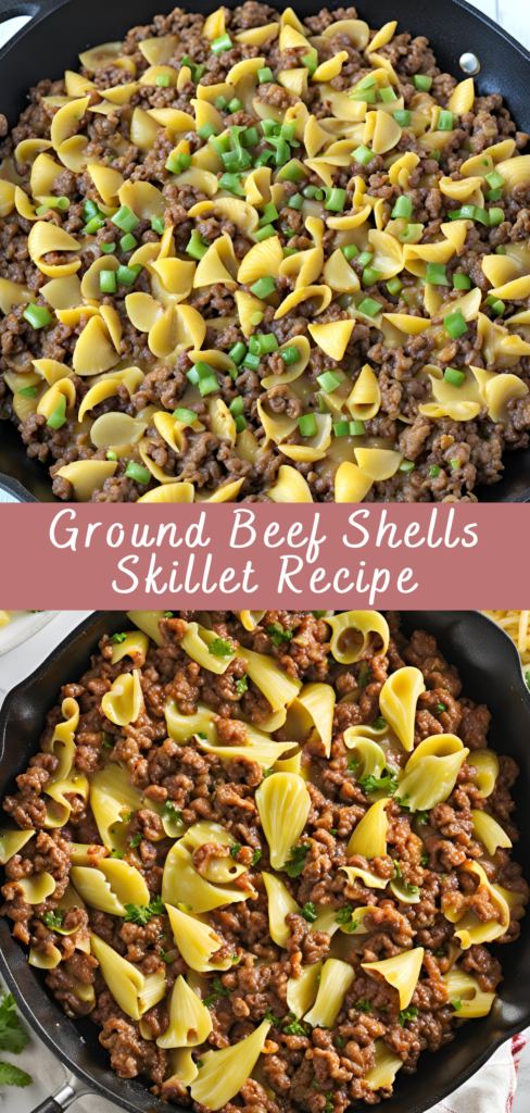 Ground Beef Shells Skillet Recipe | Cheff Recipes