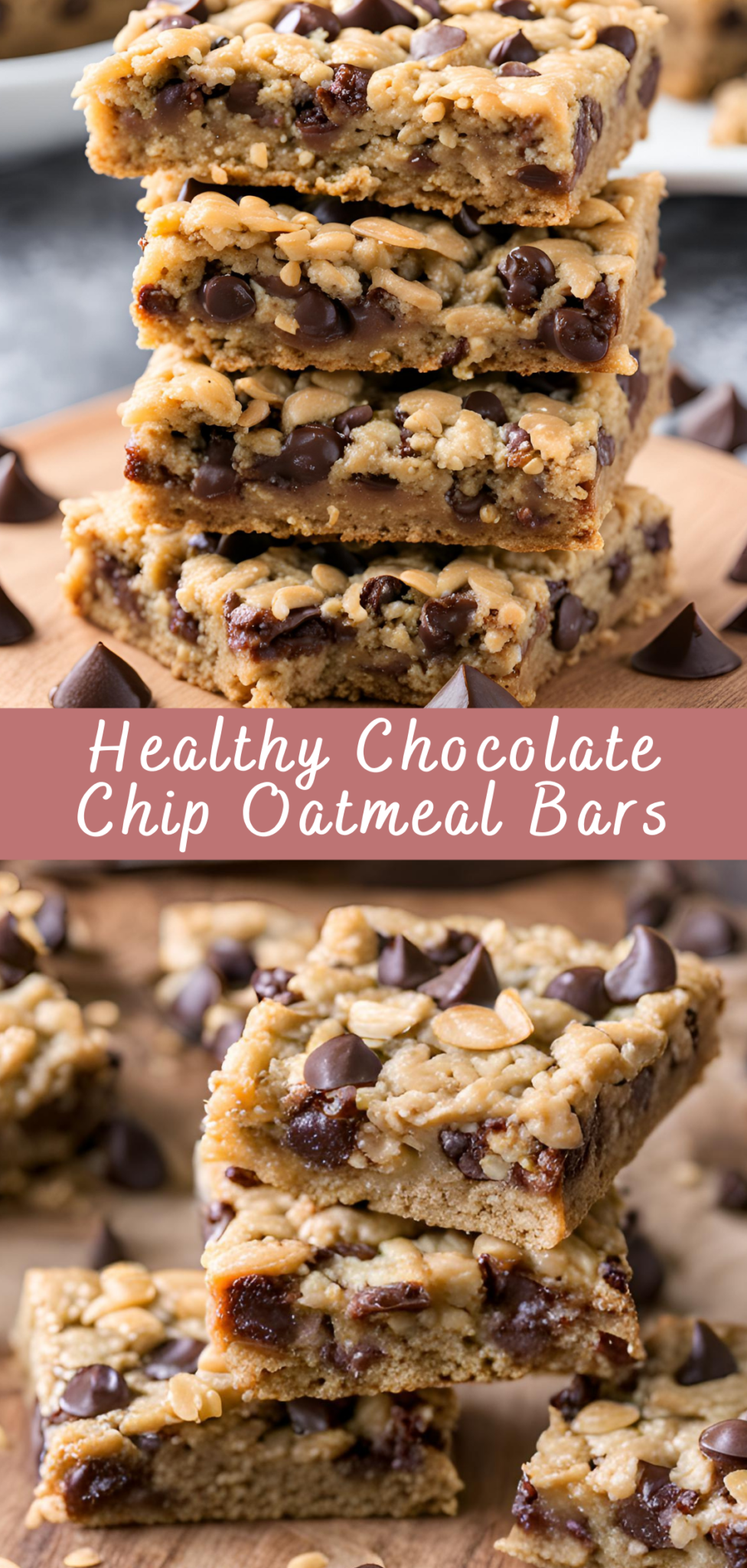 Healthy Chocolate Chip Oatmeal Bars Recipe | Cheff Recipes