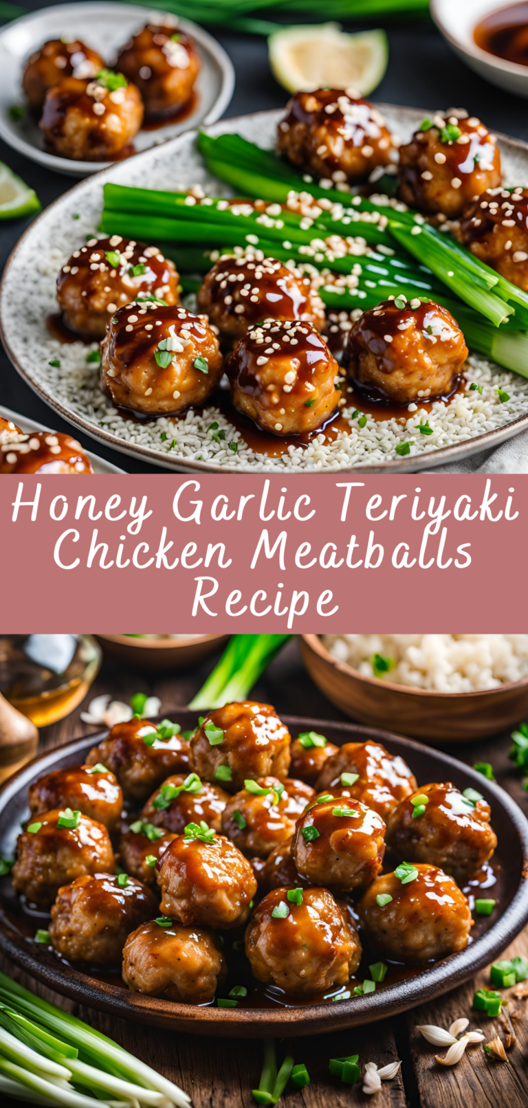 Honey Garlic Teriyaki Chicken Meatballs Recipe | Cheff Recipes