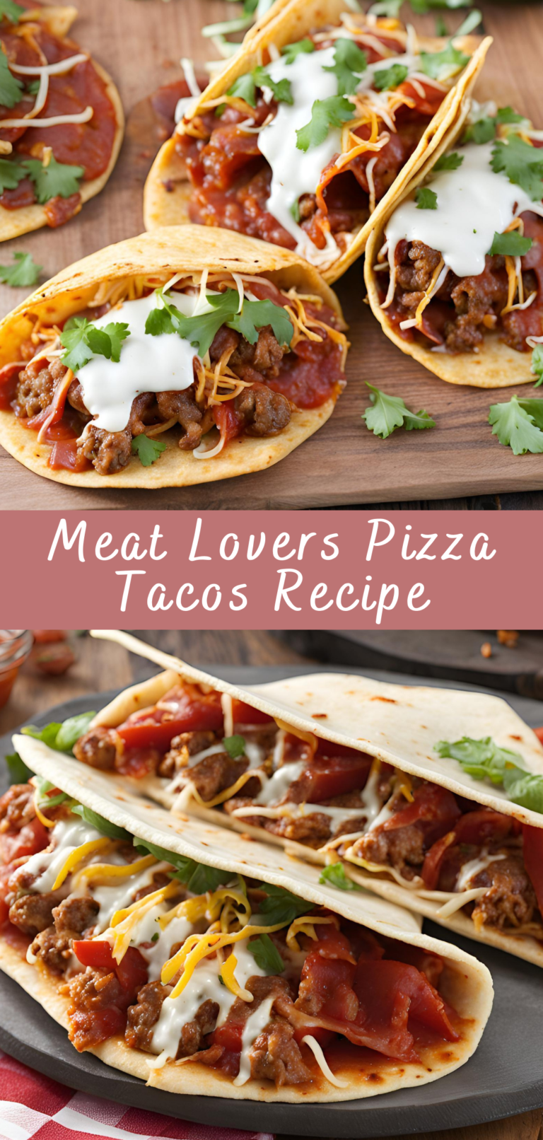 Meat Lovers Pizza Tacos Recipe | Cheff Recipes