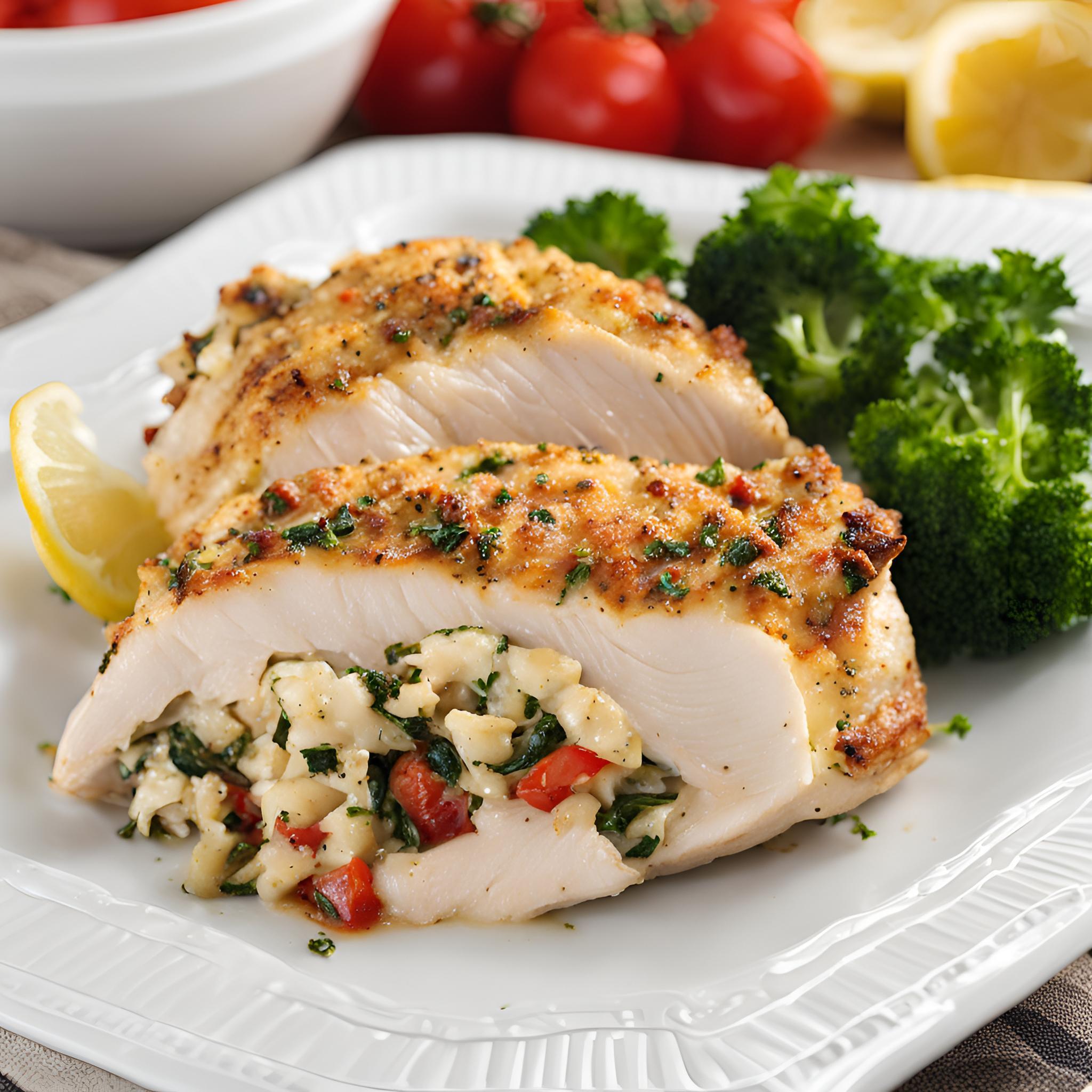 Mediterranean Stuffed Chicken Recipe | Cheff Recipes