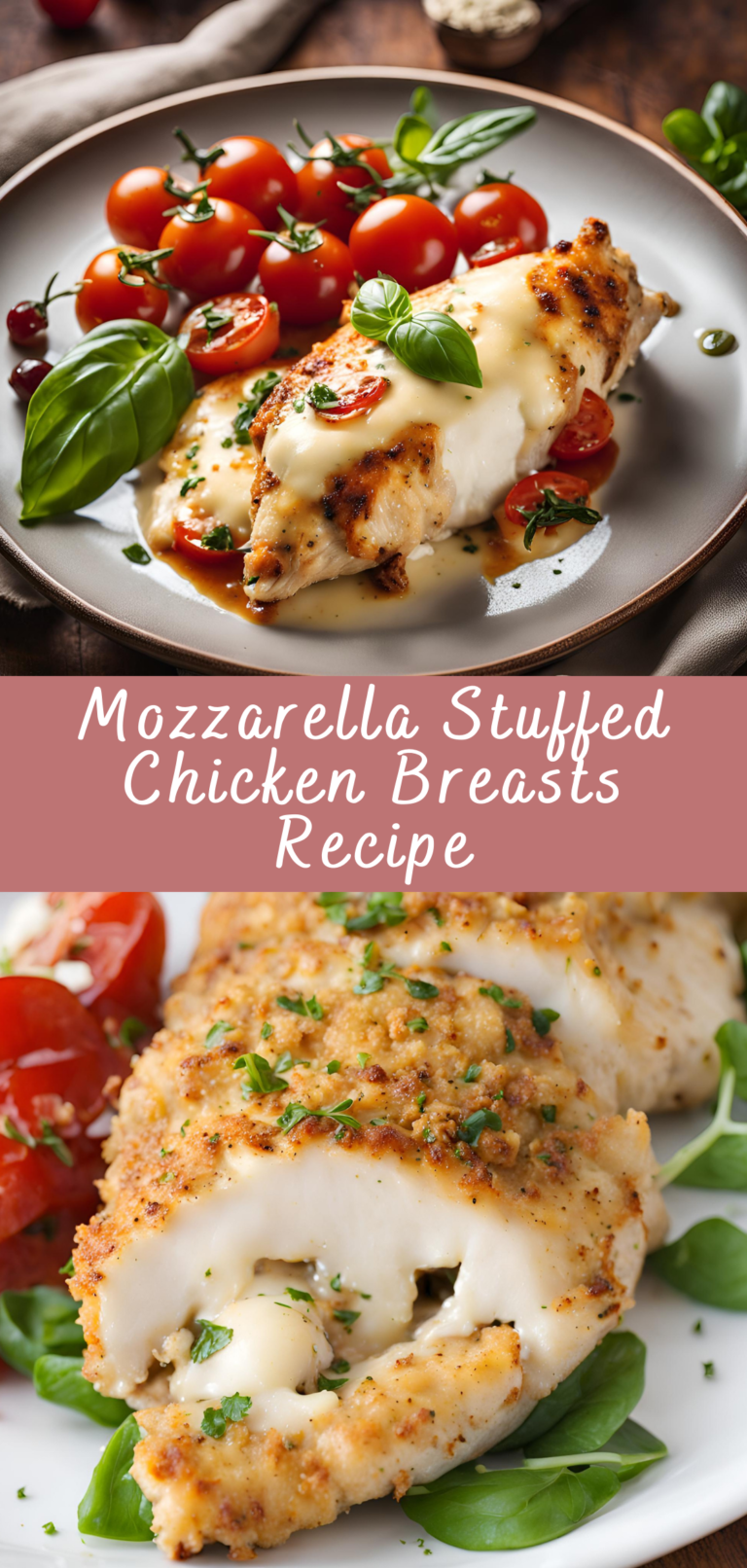 Mozzarella Stuffed Chicken Breasts Recipe | Cheff Recipes