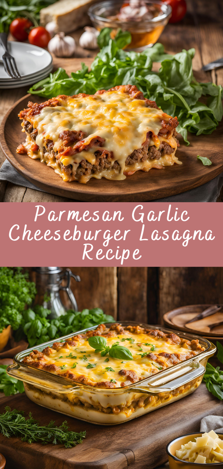 Parmesan Garlic Cheeseburger Lasagna Recipe | Cheff Recipes