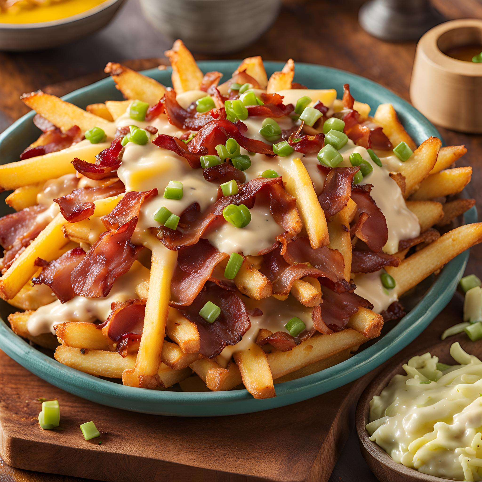 Turkey Bacon Cheese Fries Recipe | Cheff Recipes