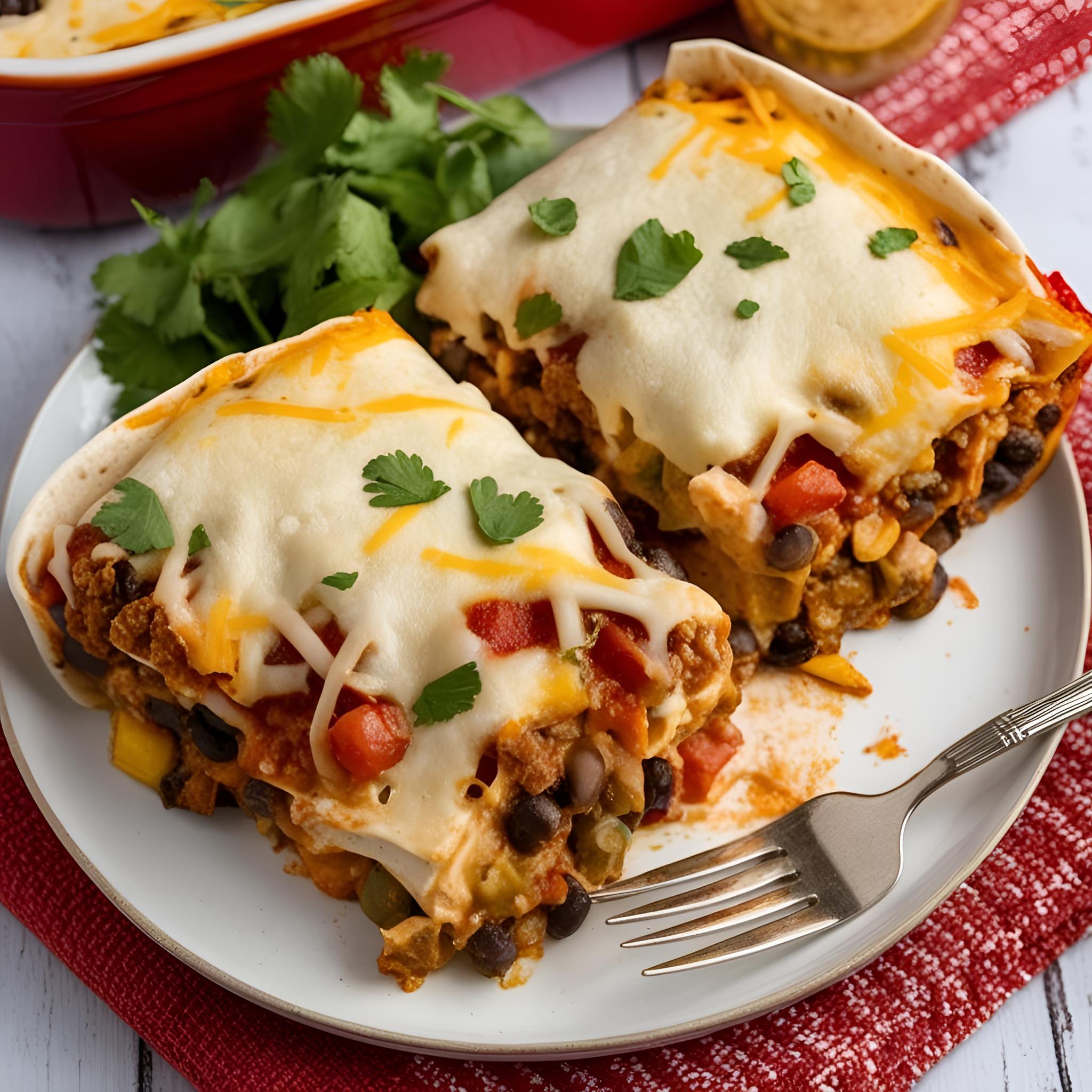 Baked Burrito Casserole Recipe | Cheff Recipes