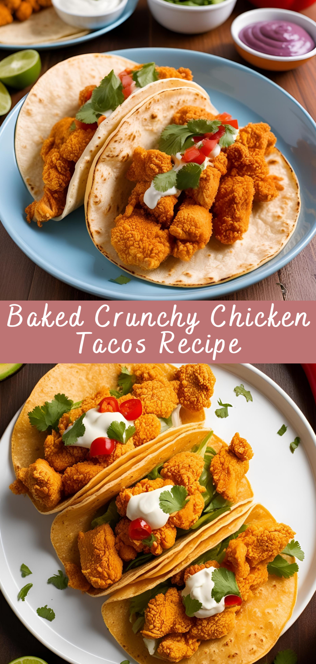 Baked Crunchy Chicken Tacos Recipe | Cheff Recipes