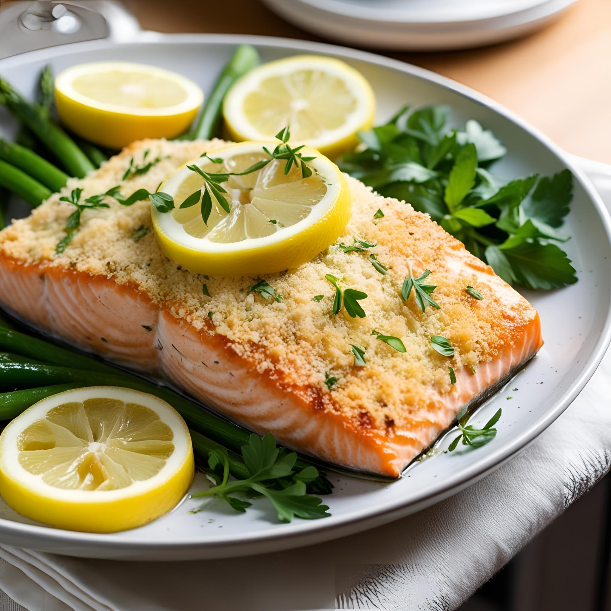 Baked Parmesan Crusted Salmon Recipe | Cheff Recipes