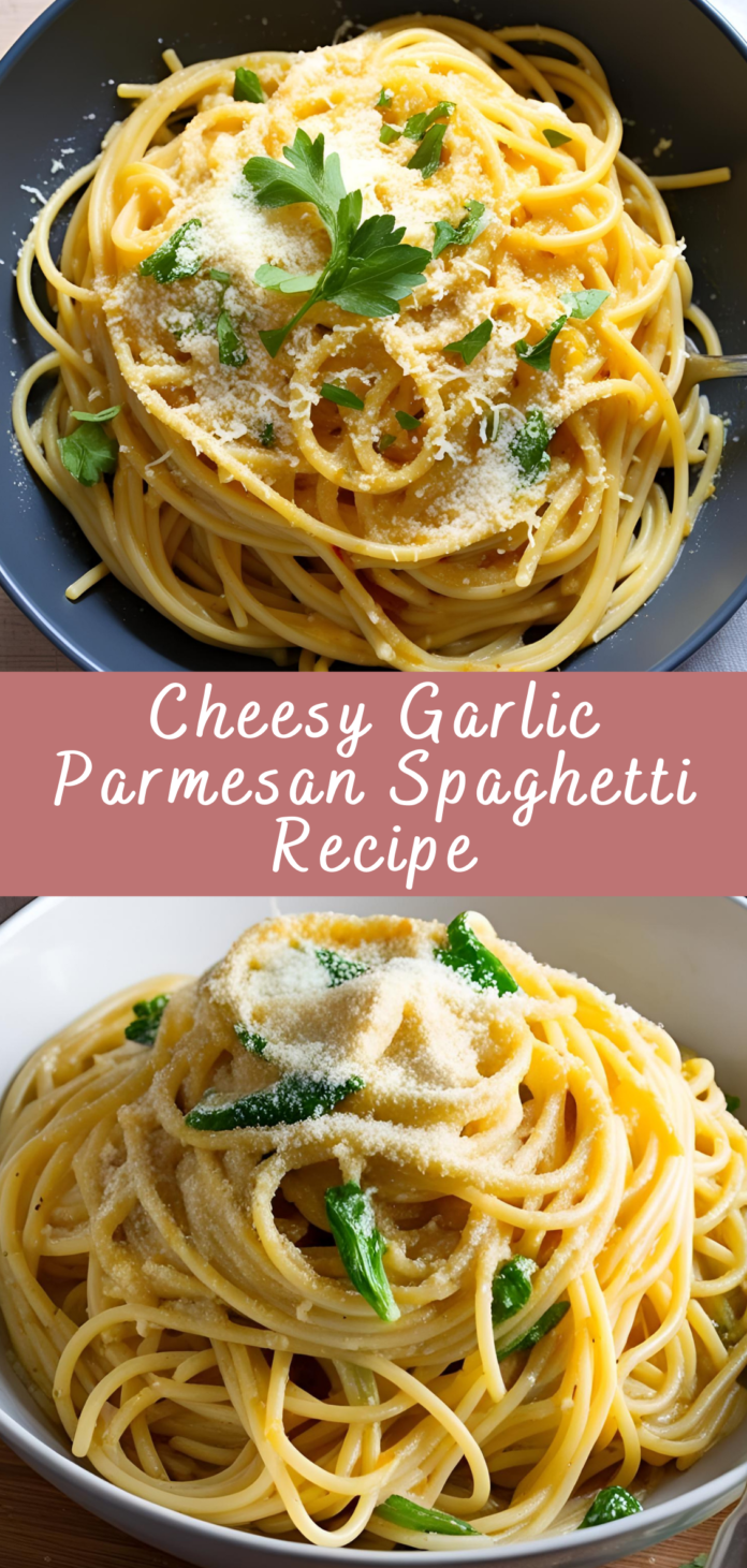 Cheesy Garlic Parmesan Spaghetti Recipe | Cheff Recipes
