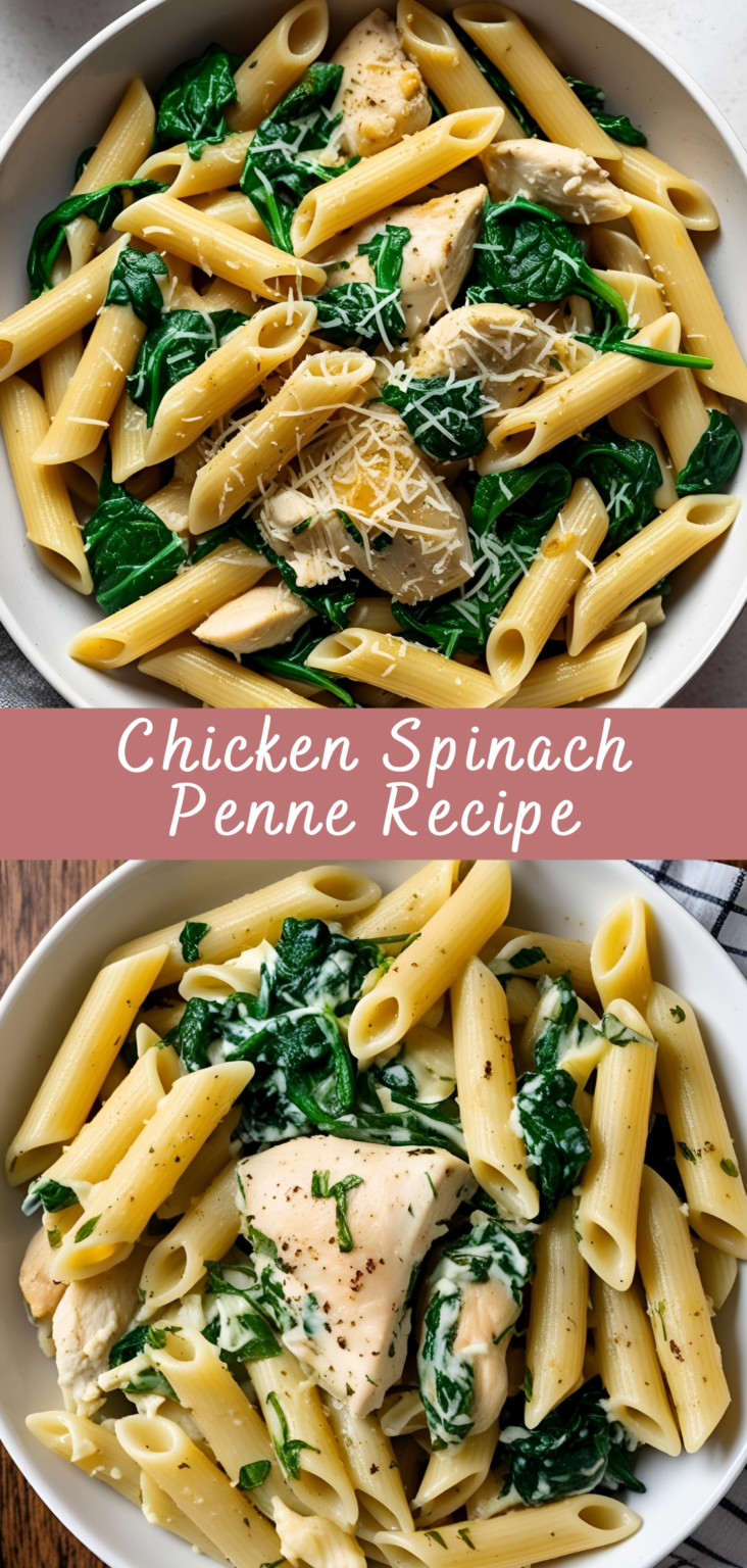 Chicken Spinach Penne Recipe | Cheff Recipes