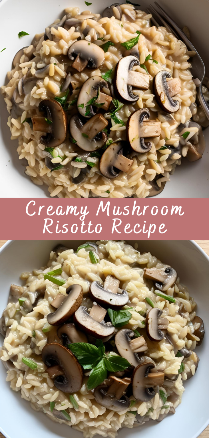 Creamy Mushroom Risotto Recipe | Cheff Recipes